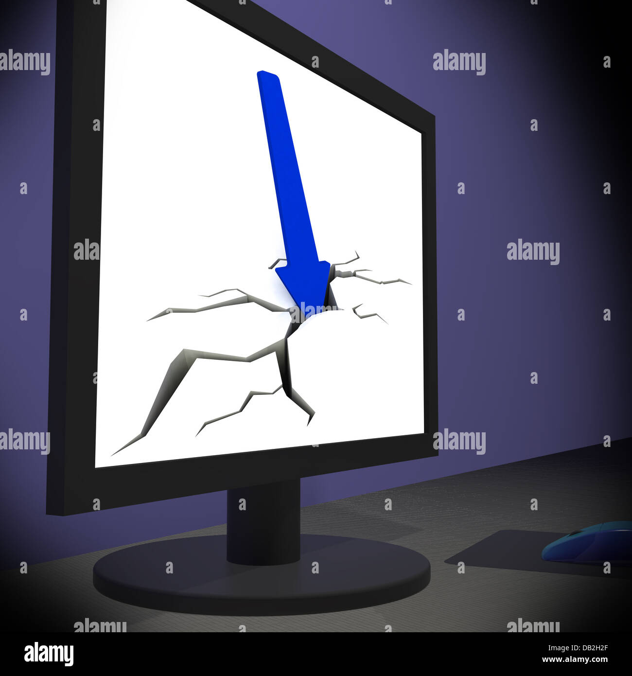 Down arrow chart hi-res stock photography and images - Alamy