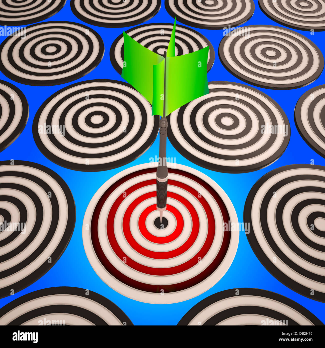 Target Shows Winning Strategy Precision And Excellence Stock Photo - Alamy