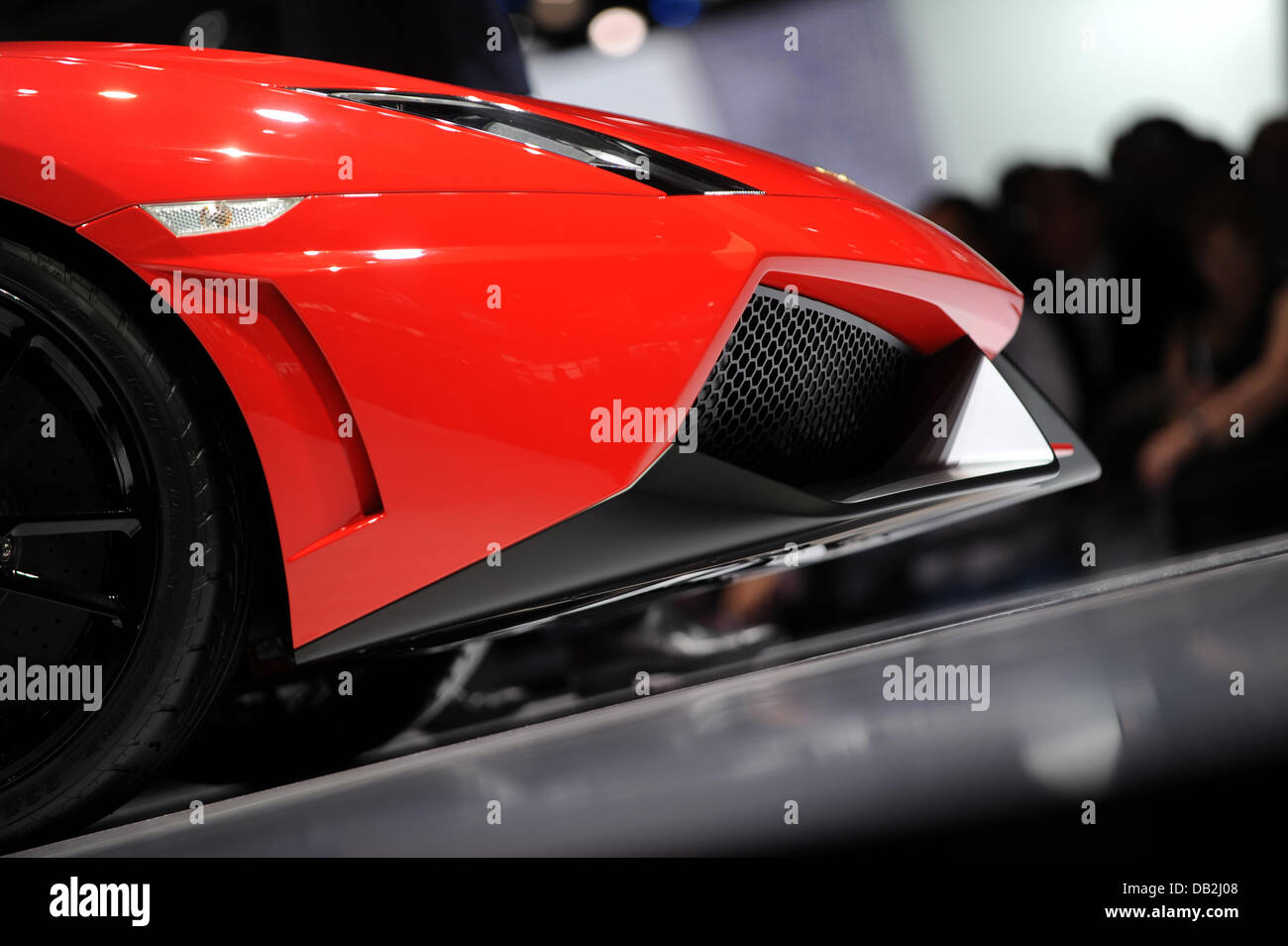 The front of the new Lamborghini Gallardo is seen at the International ...