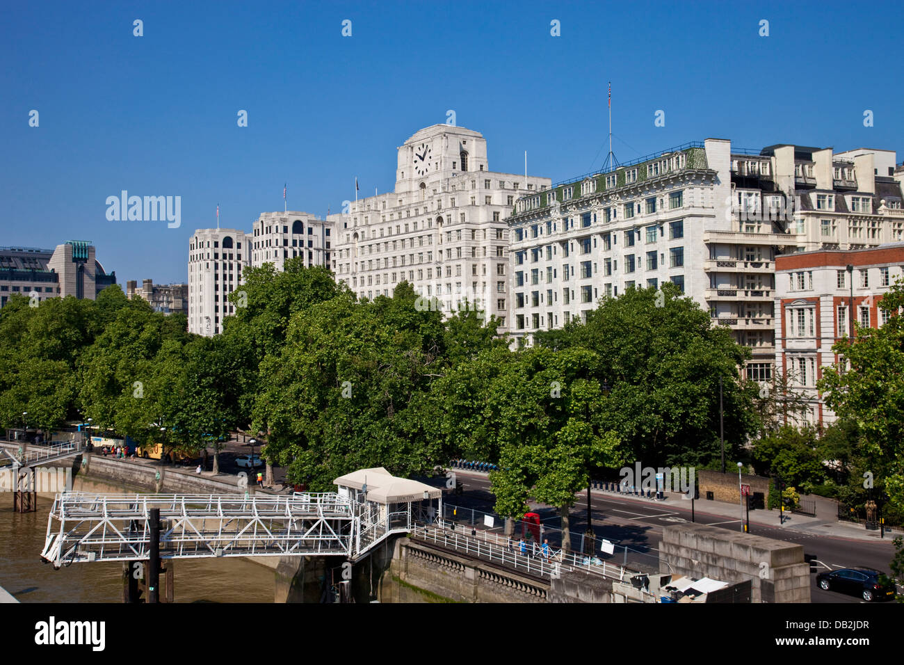 Shell Mex House and Riverside Buildings, London, England Stock Photo ...