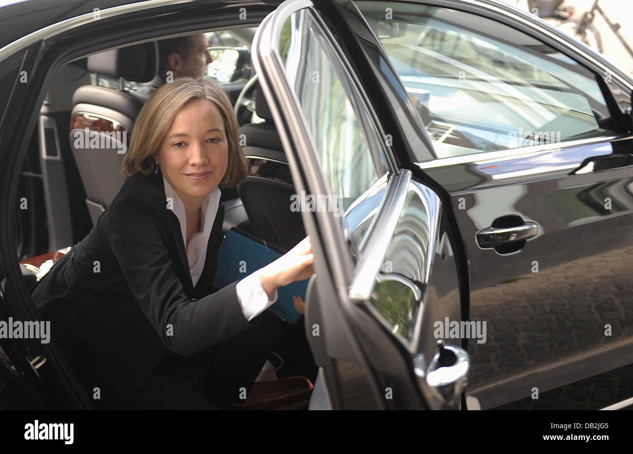 Minister of family affairs Kristina Schroeder arrives for a press ...