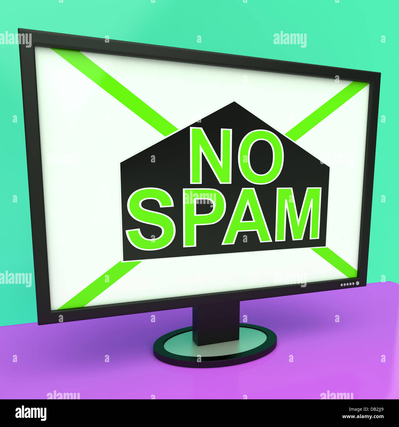 No Spam Shows Removing Unwanted Junk Email Stock Photo - Alamy