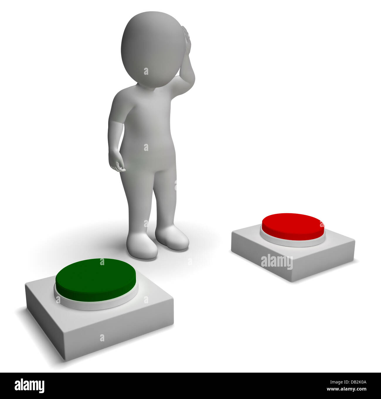 Choosing your options Cut Out Stock Images & Pictures - Alamy