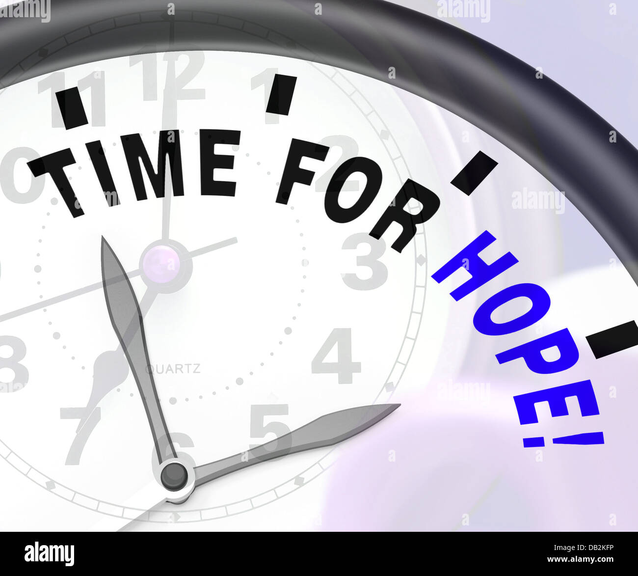 Time For Hope Message Shows Wishing And Praying Stock Photo - Alamy