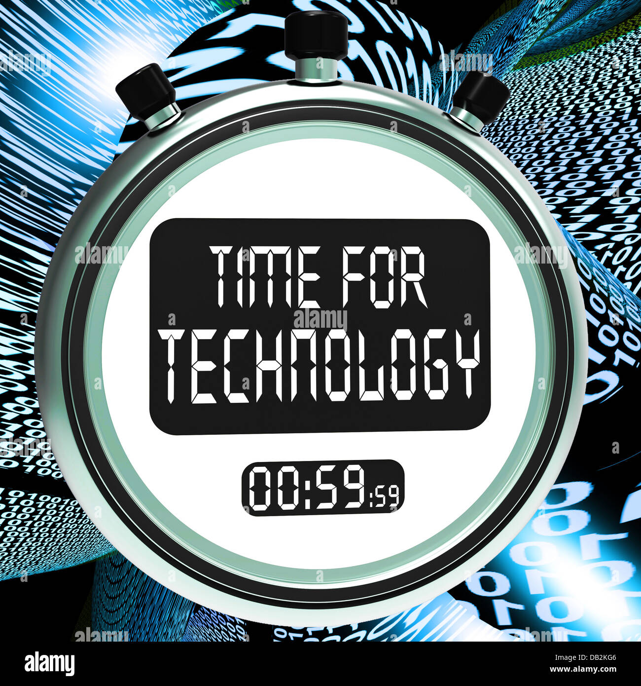 Time For Technology Message Showing Innovation Improvement And H Stock ...