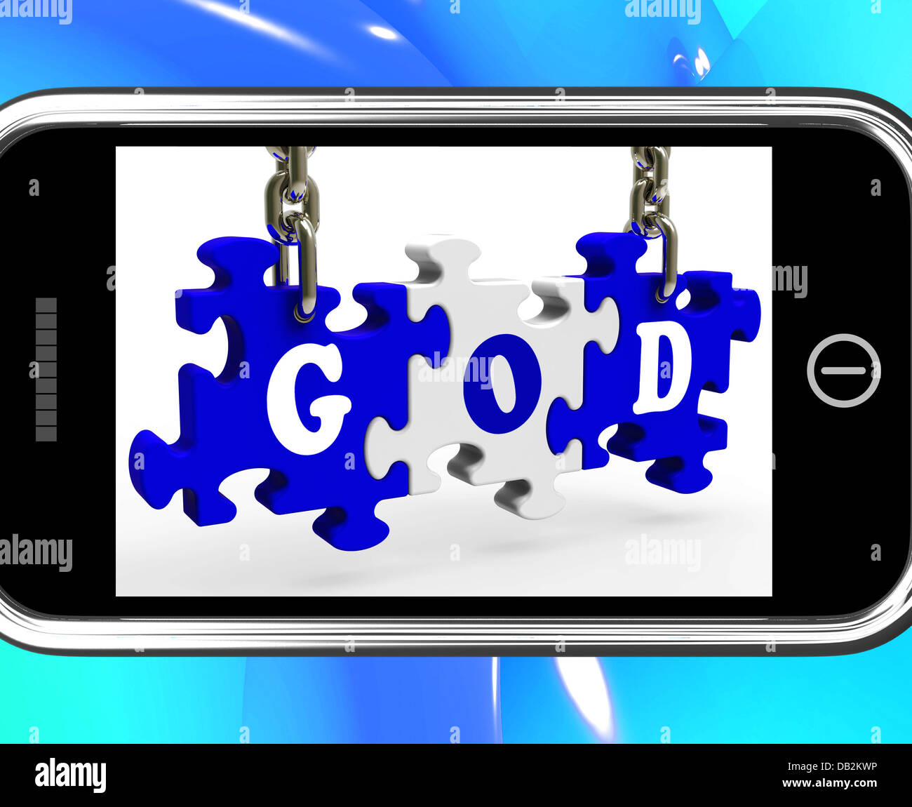 God On Smartphone Showing Prayers Stock Photo - Alamy