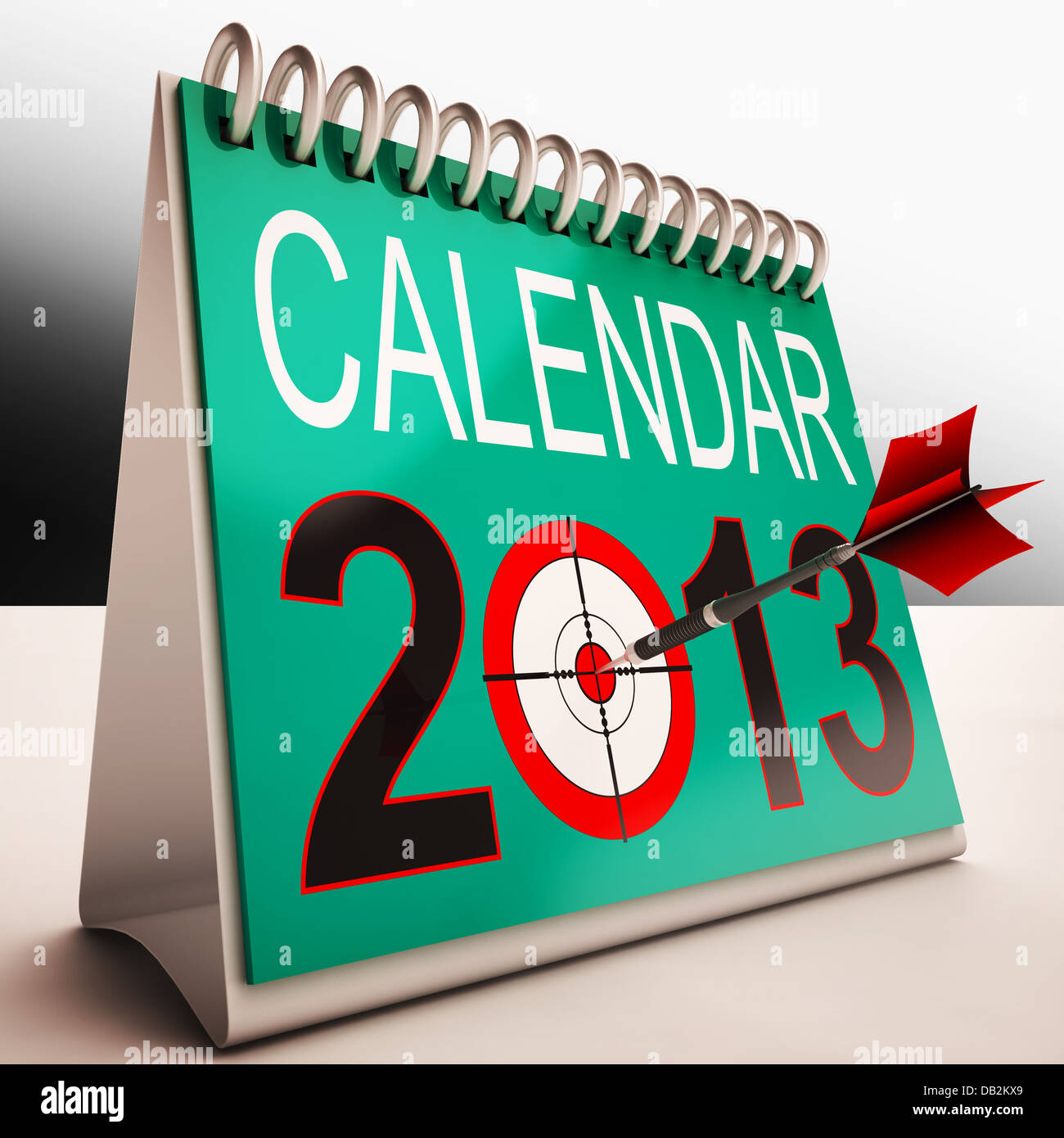 2013 Calendar Shows Future Target Plan Stock Photo - Alamy