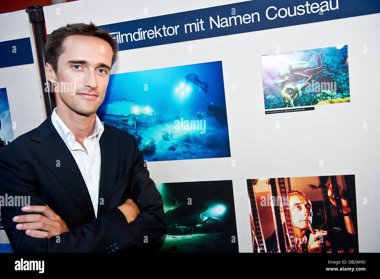 Pierre-Yves Cousteau opens the special exibition about his father ...