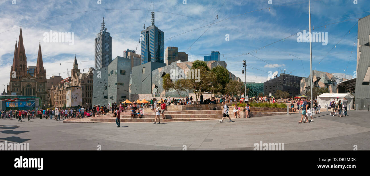 Federation square hi-res stock photography and images - Alamy