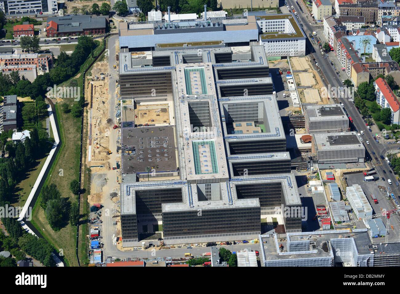 Berlin 2013/06/05 View of the construction site to the new BND ...