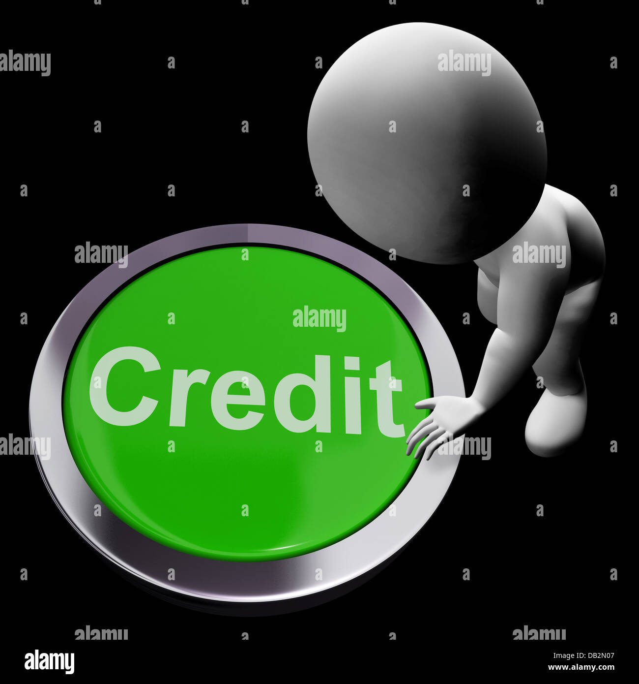 Service Button Showing Help Support And Assistance Stock Photo - Alamy