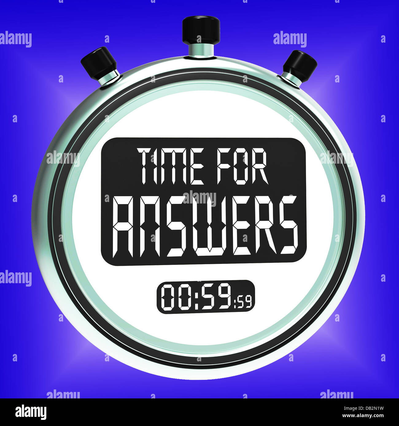 Answers Word On Clock Means Solution Knowledge And Wiki Stock Photo - Alamy