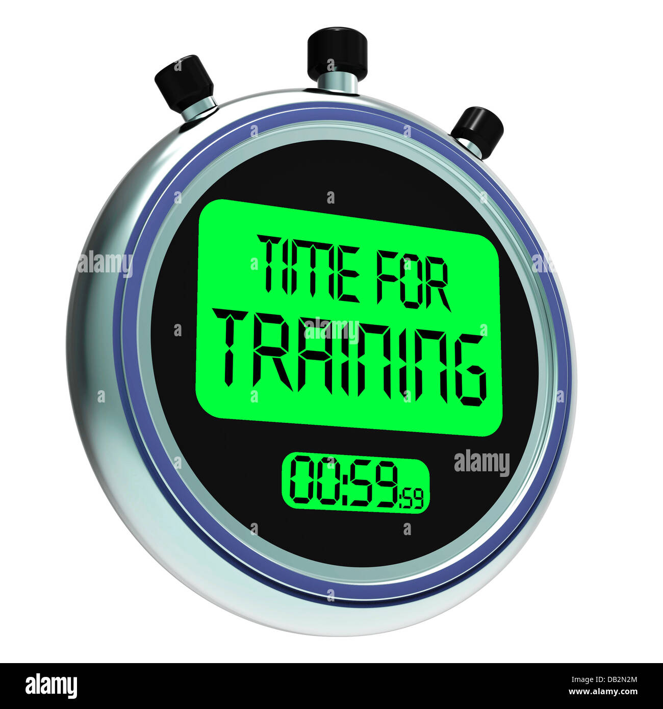 Time For Training Message Shows Coaching And Instructing Stock Photo ...