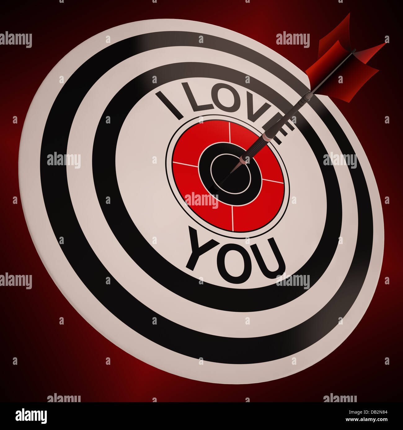 I Love You Shows Valentines Affection To Lover Stock Photo - Alamy