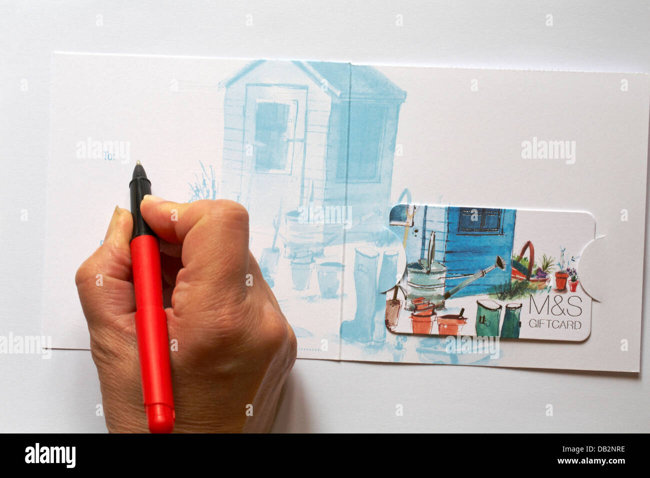 Card writing hi-res stock photography and images - Alamy