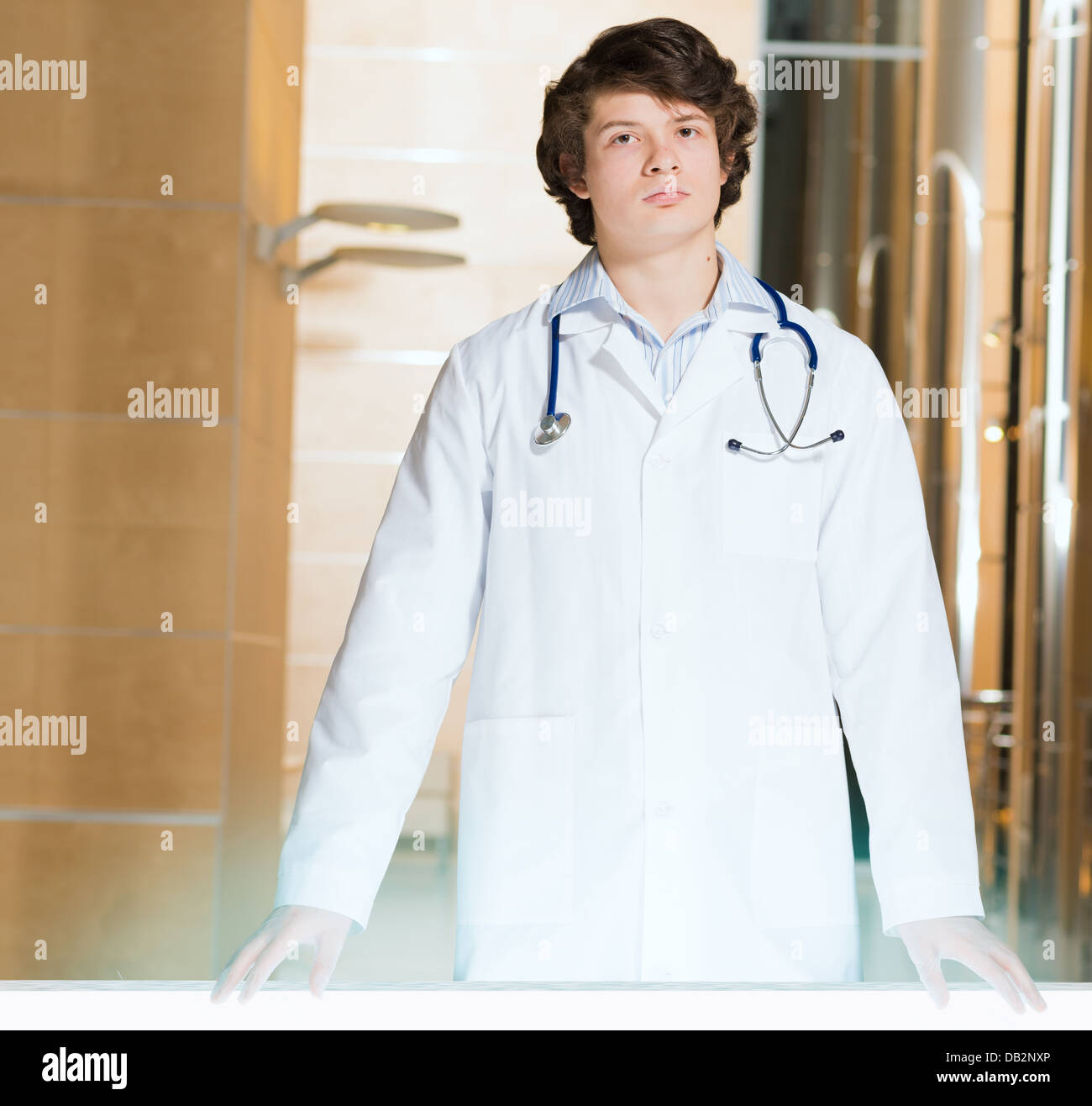 Portrait of a young doctor Stock Photo - Alamy