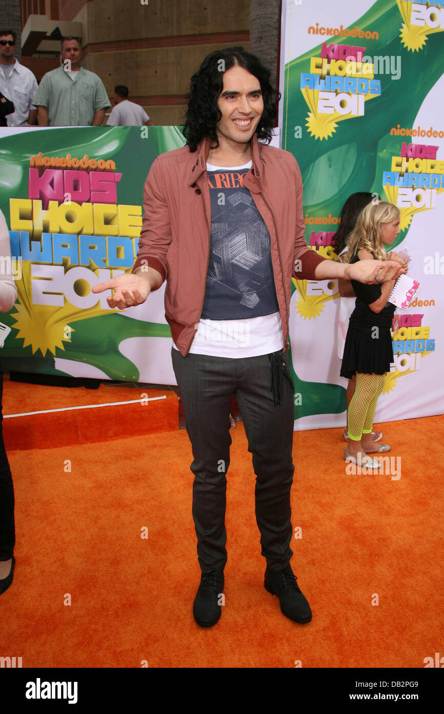 Russell Brand Nickelodeon's 2011 Kids Choice Awards held at USC's Galen ...
