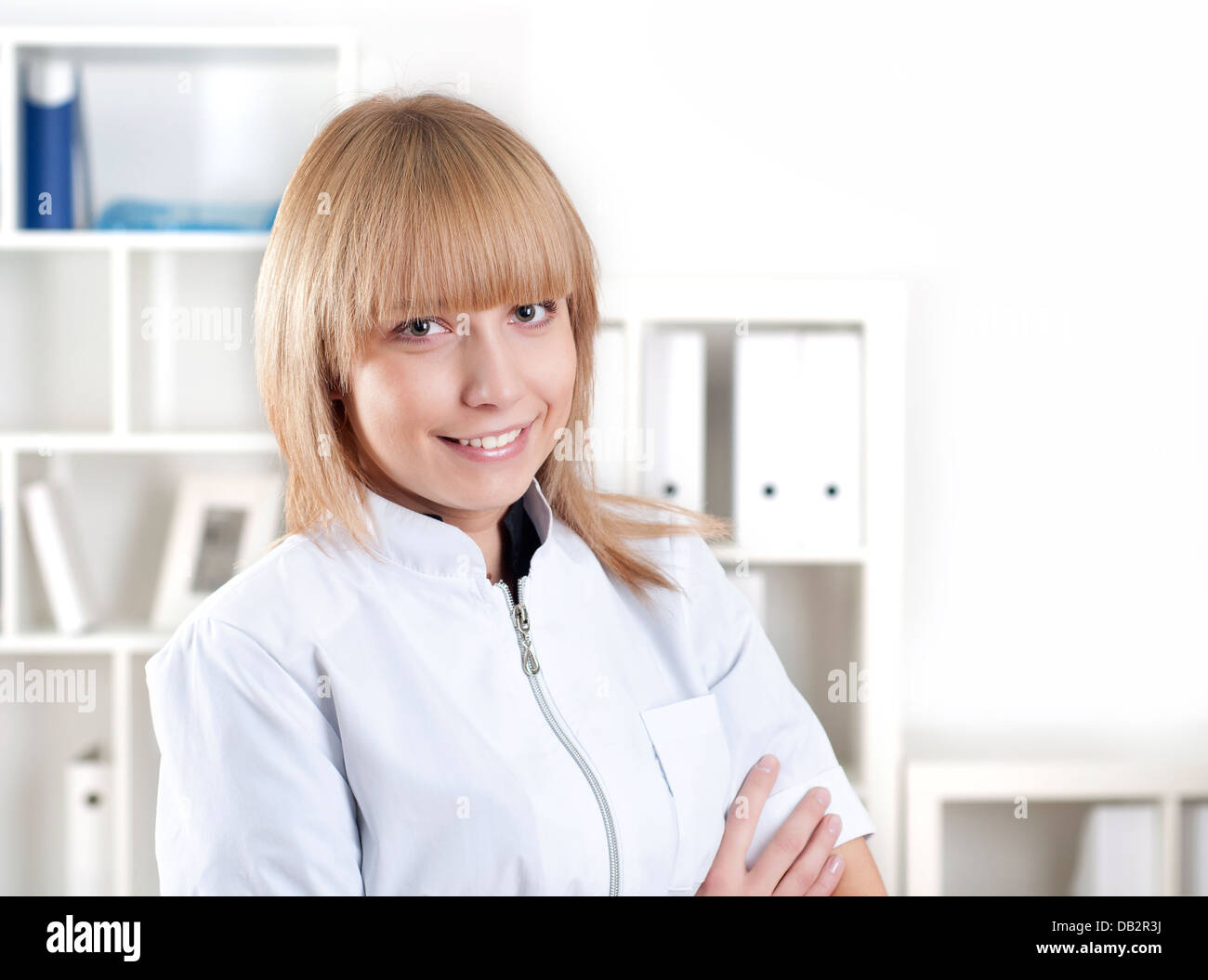 portrait of a beautiful female doctor Stock Photo - Alamy