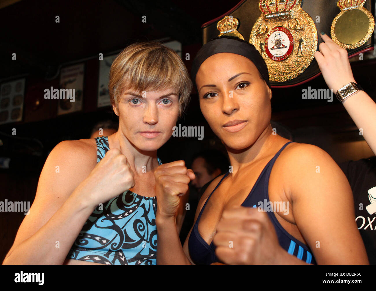 Jill Emery and Cecilia Brækhus American Jill Emery and Norway's Cecilia ...