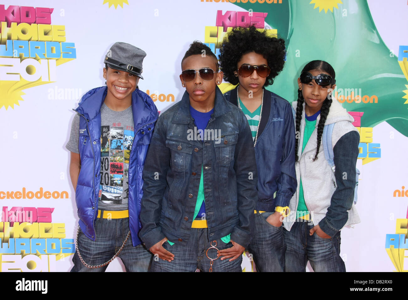 Mindless Behaviour Nickelodeon's 2011 Kids Choice Awards held at USC's ...