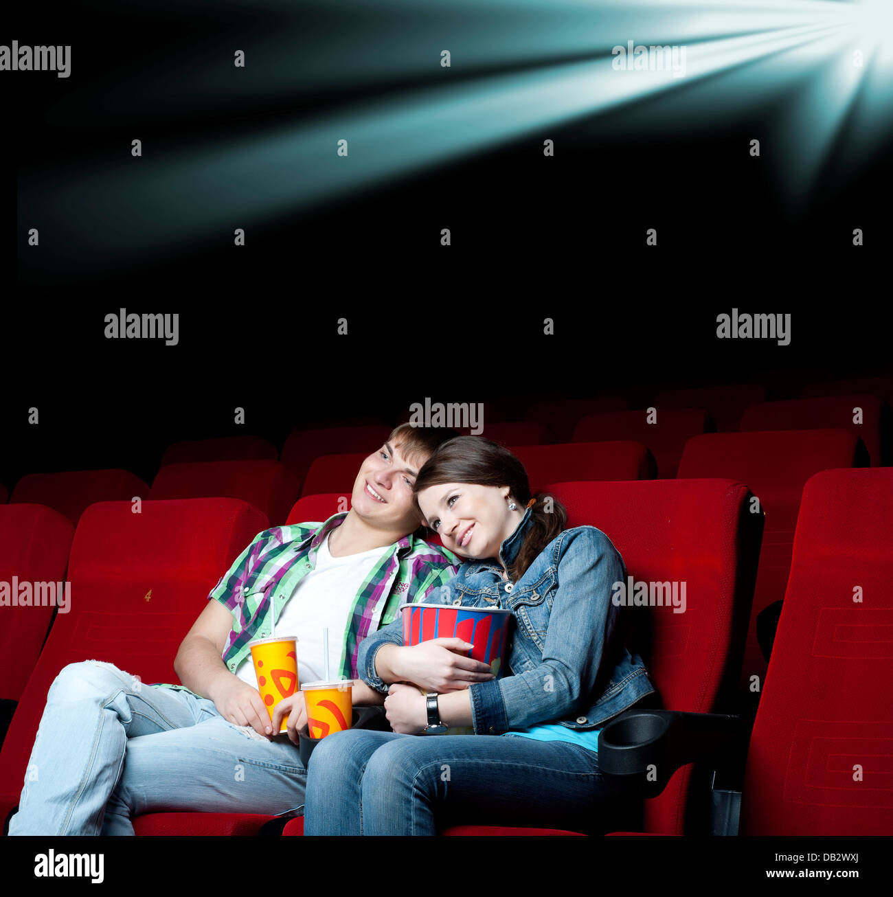 couple in cinema Stock Photo - Alamy