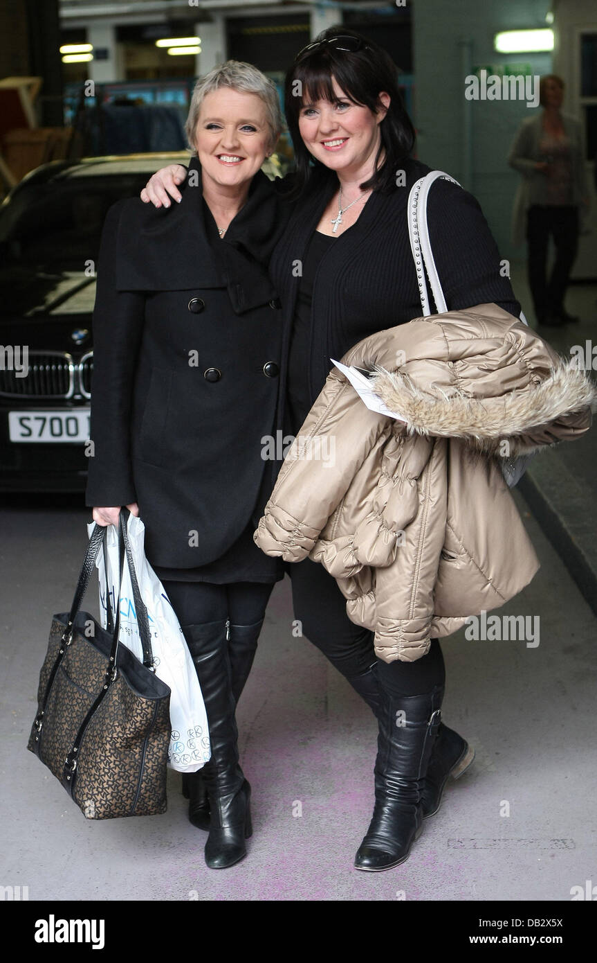 Bernie Nolan and Coleen Nolan outside the ITV studios London, England - 04.04.11 Stock Photo - Alamy