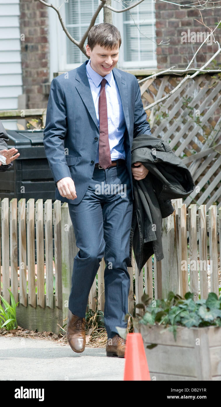 Kevin Rankin The cast of 'The Rememberer' film on location in Queens ...