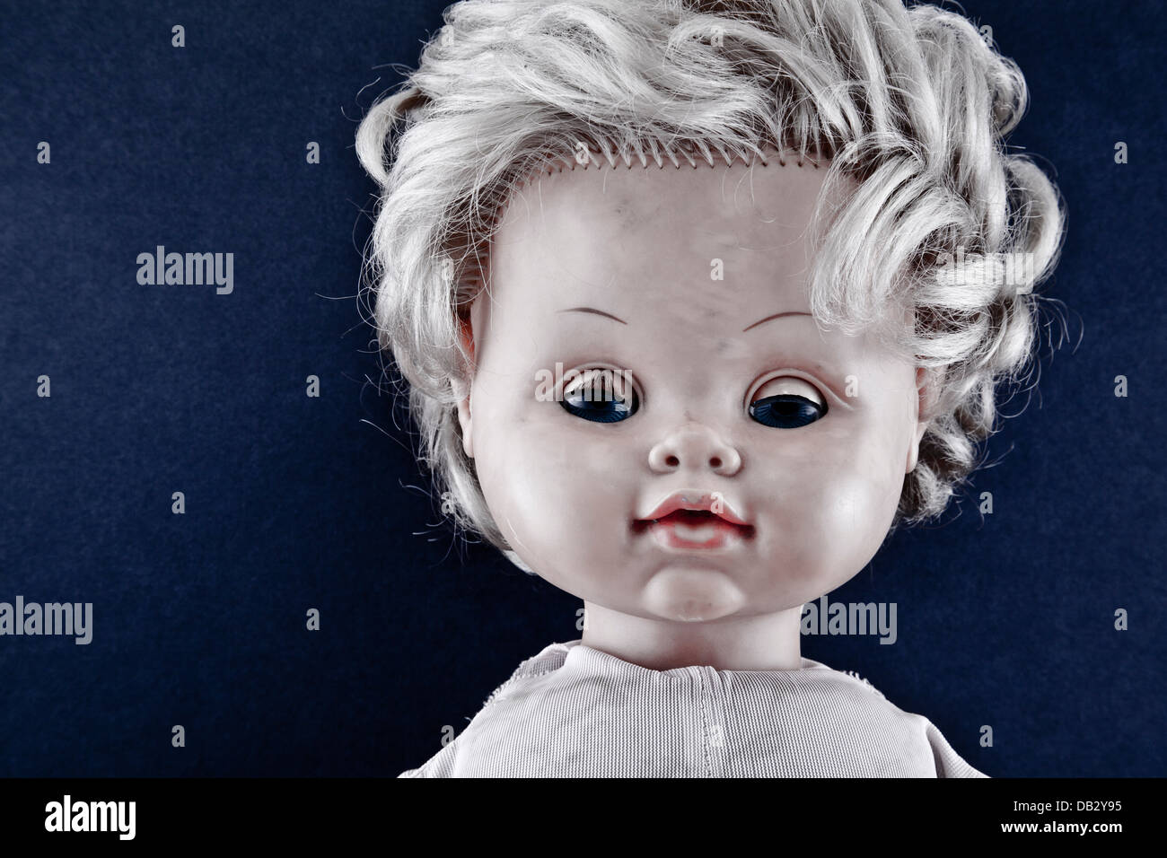 Creepy doll face Stock Photo - Alamy