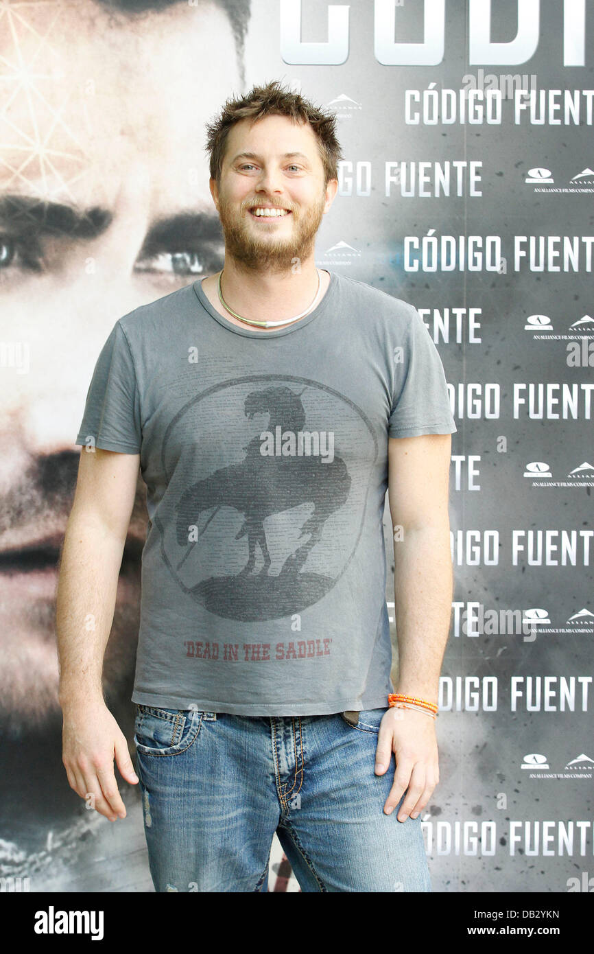 Director Duncan Jones at the 'Codigo Fuente' ('Source Code') photocall at Santo Mauro Hotel ...