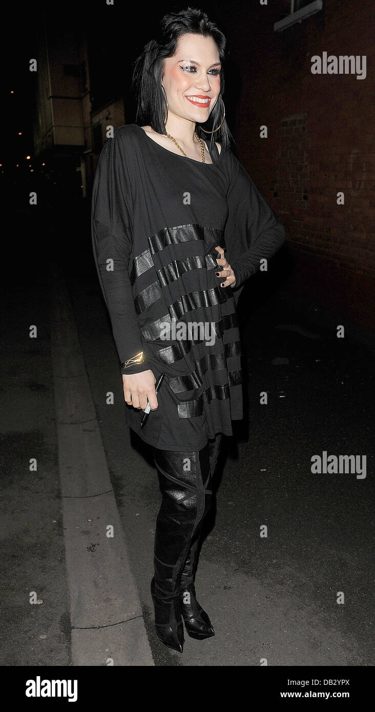 Jessie J aka Jessica Cornish, leaving the Shepherd's Bush Empire ...