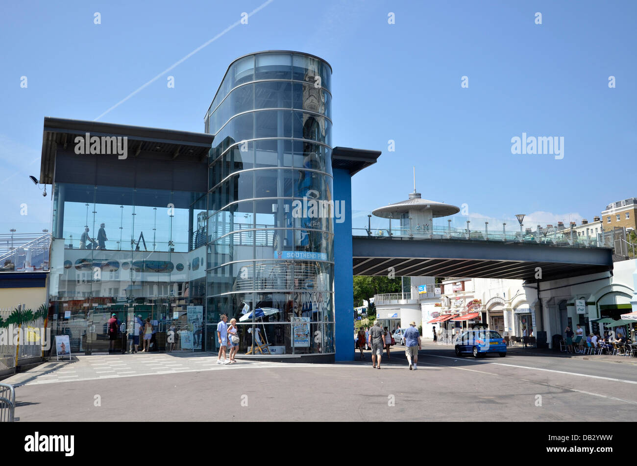 The pier entrance, Southend-on-Sea Stock Photo - Alamy