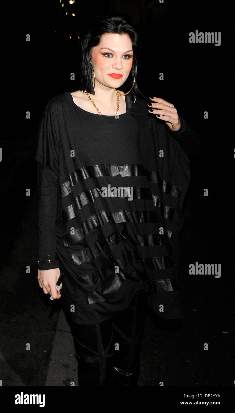 Jessie J aka Jessica Cornish, leaving the Shepherd's Bush Empire ...