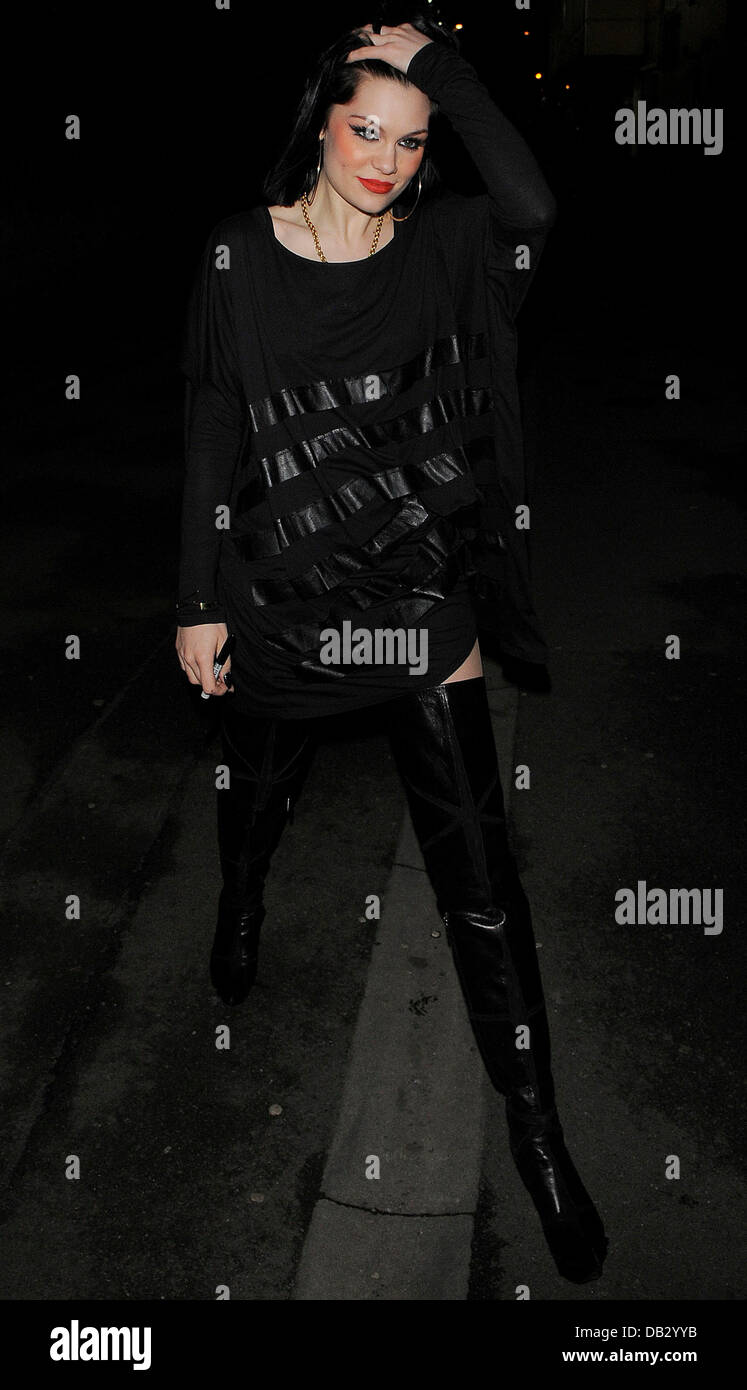 Jessie J aka Jessica Cornish, leaving the Shepherd's Bush Empire ...