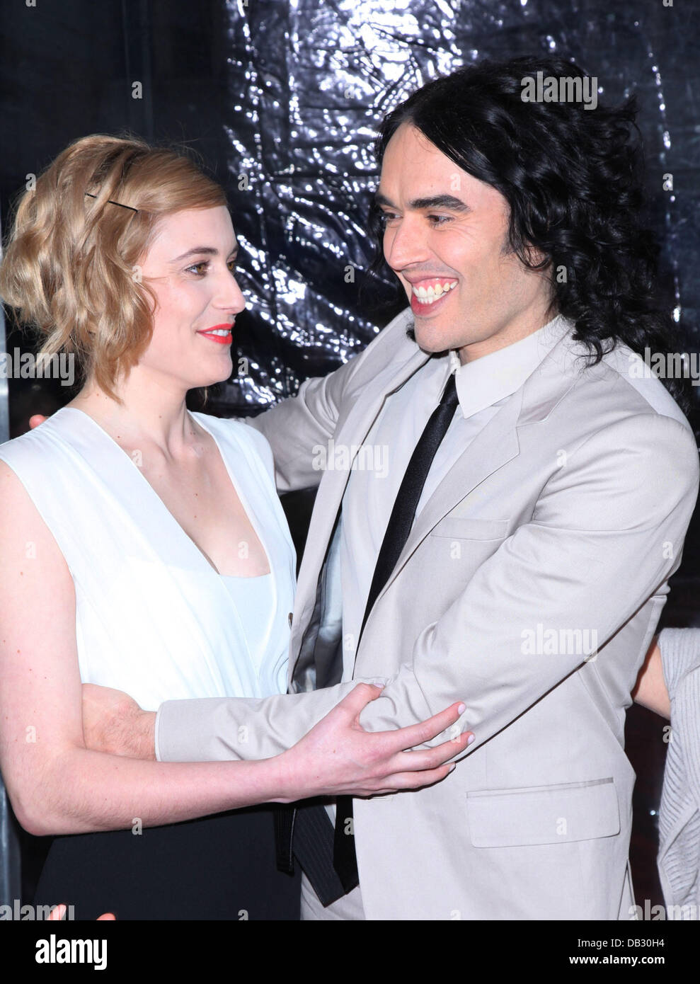 Greta Gerwig and Russell Brand New York premiere of 'Arthur' held at ...
