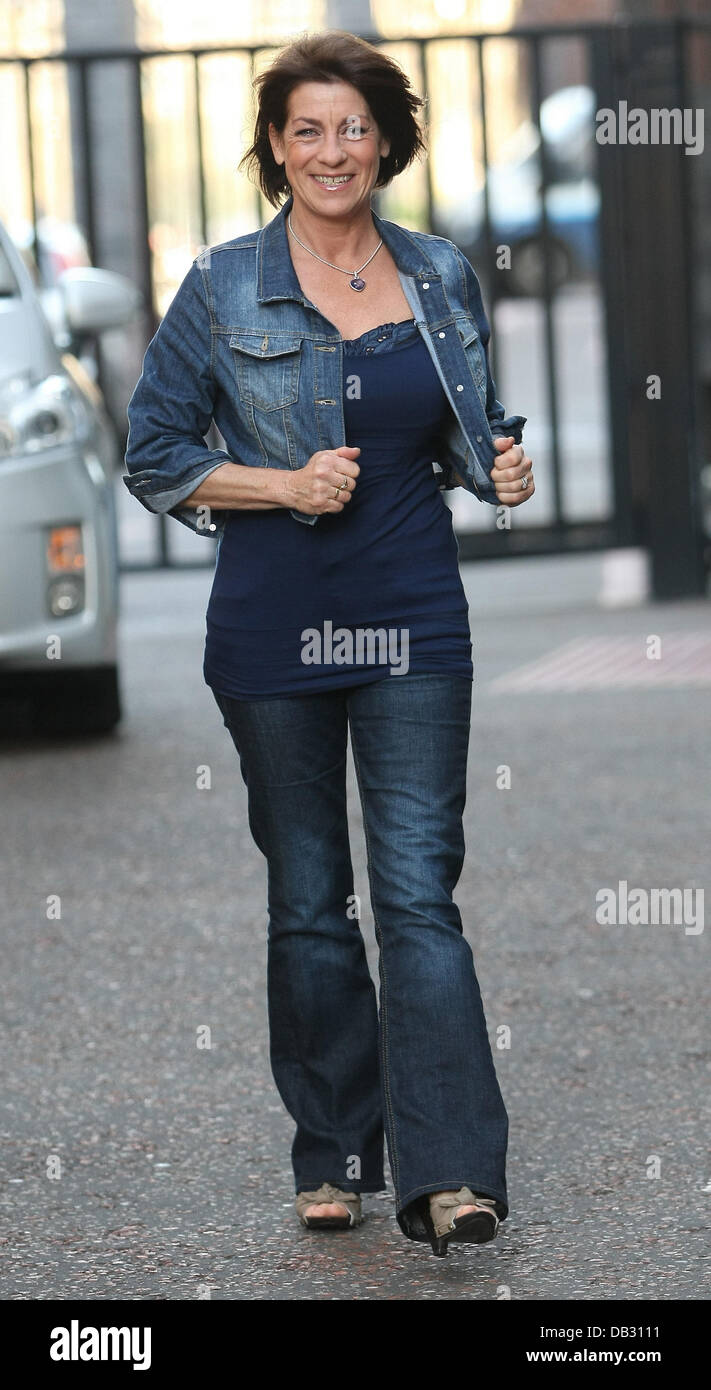 Deena Payne outside the ITV studios London, England - 06.04.11 Stock ...