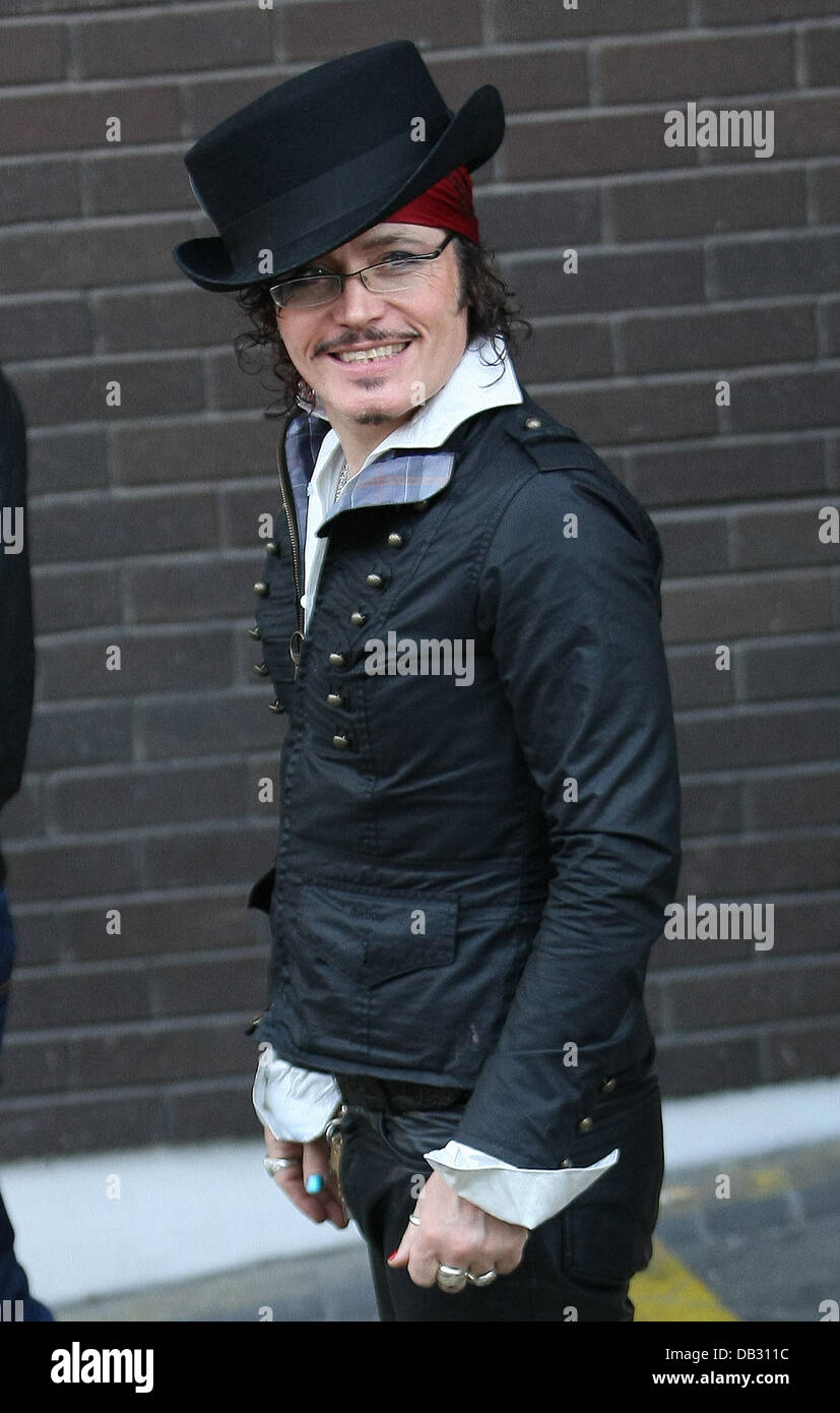 Adam Ant outside the ITV studios London, England - 06.04.11 Stock Photo ...