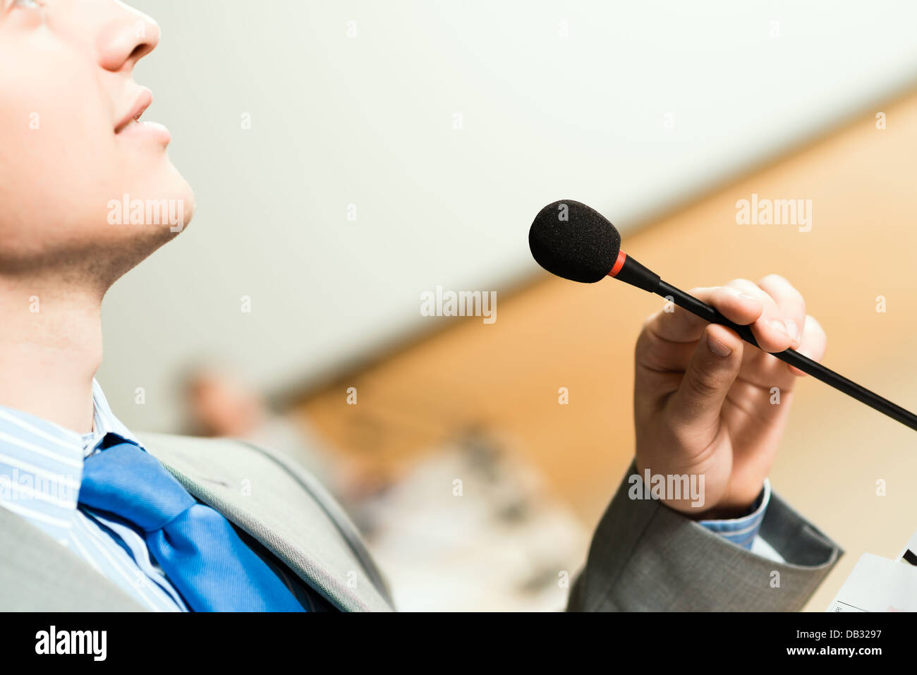 Speaker podium leadership hi-res stock photography and images - Alamy