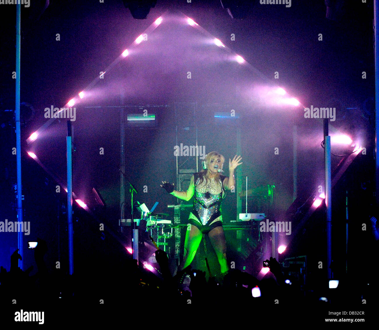 Ke$ha, aka Kesha Rose Sebert performing on stage at the Kool Haus ...