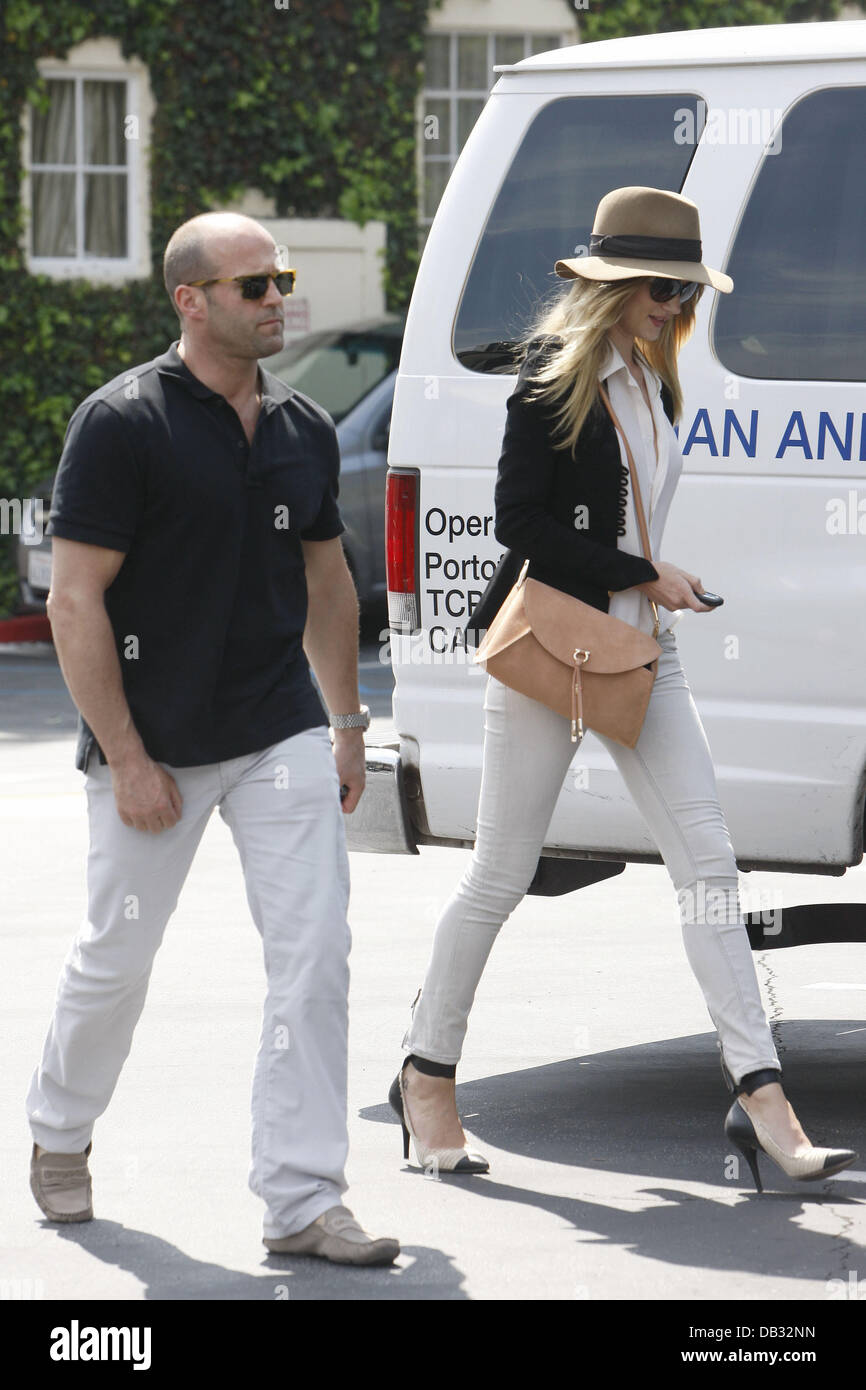 Jason Statham and his girlfriend Rosie Huntington-Whiteley Make their ...