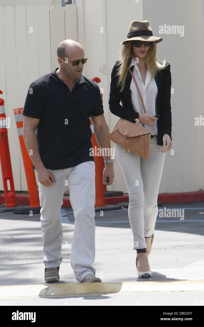 Jason Statham and his girlfriend Rosie Huntington-Whiteley Make their ...