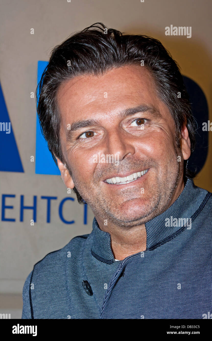 German pop singer Thomas Anders attends a press conference ahead of his ...