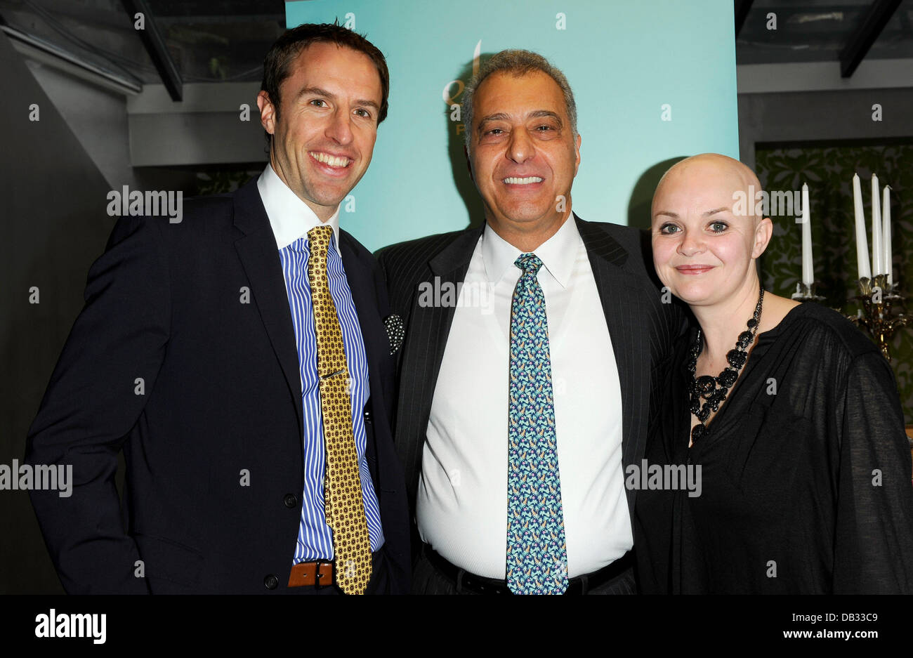 Gareth Southgate, Haskell Elias & Gail Porter The press launch of Elias ...