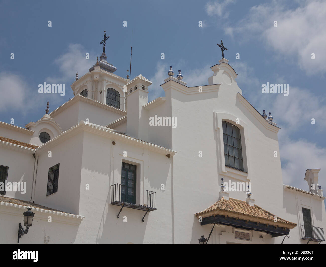 The church at the village of El Rocio, centre of religious pilgrimage ...