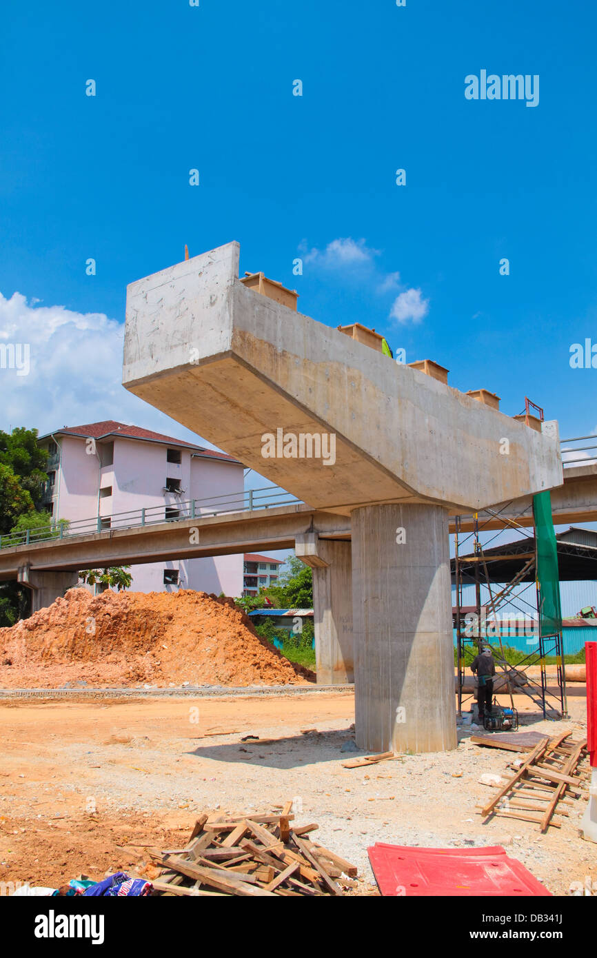 Building support pillar Stock Photo - Alamy