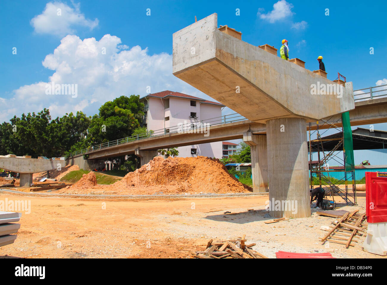Building support pillar Stock Photo - Alamy