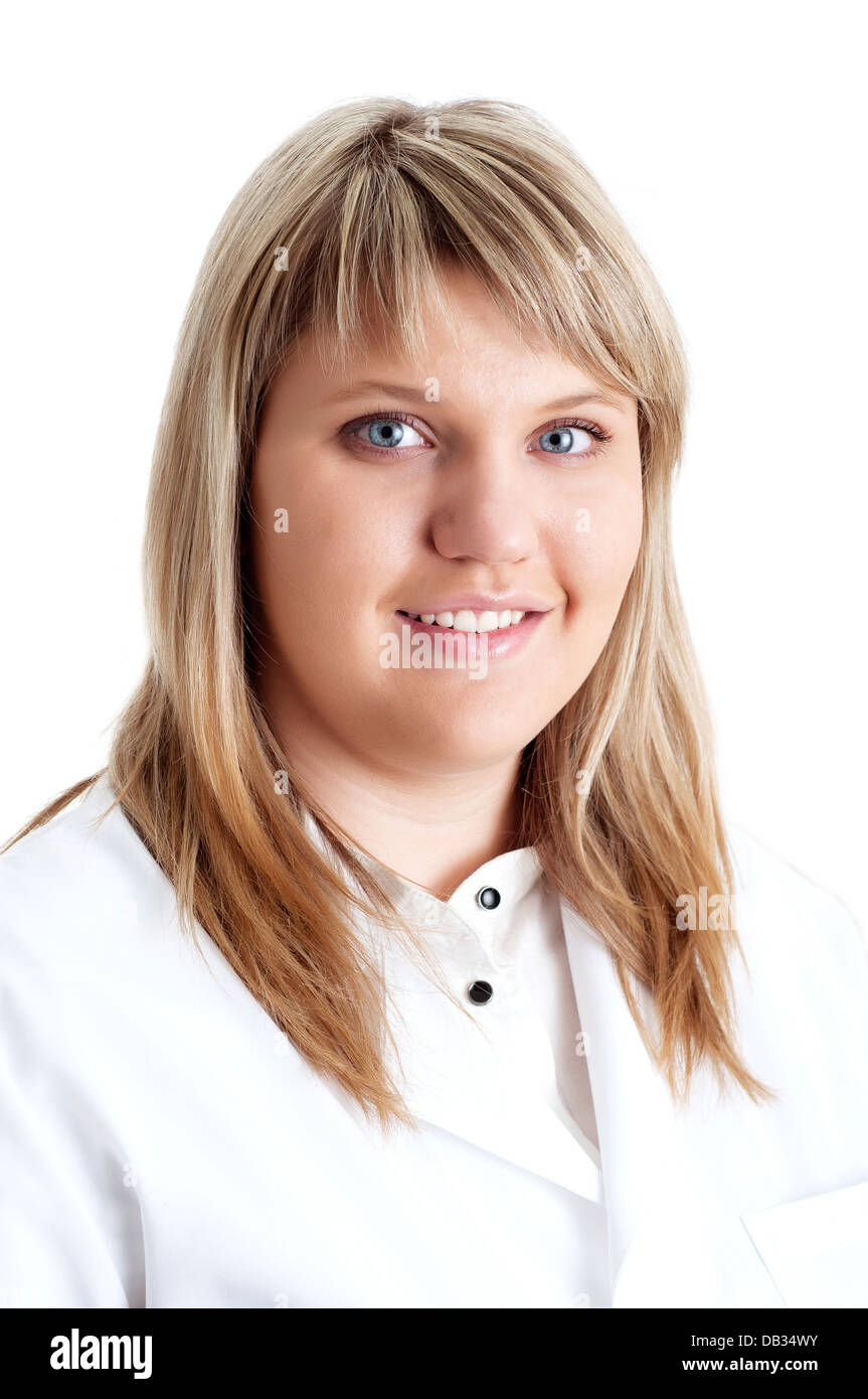 Smiling medical doctor woman Stock Photo - Alamy