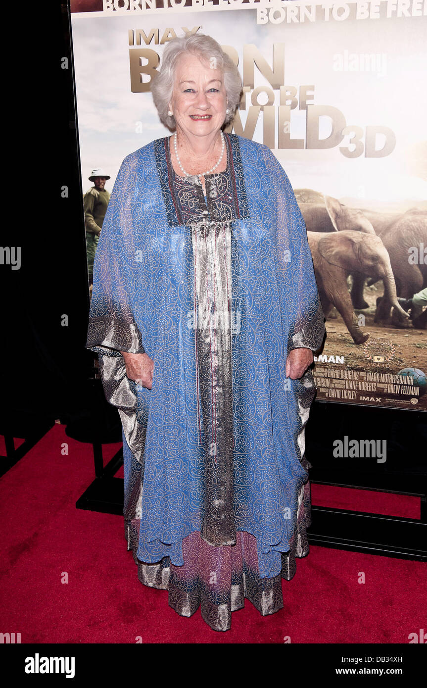 Dame Daphne M. Sheldrick 'Born To Be Wild 3D' New York City Screening ...