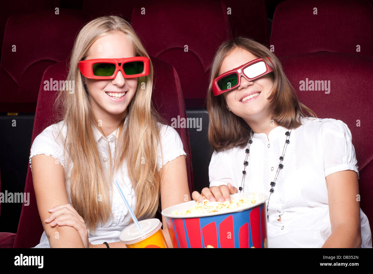 girls in cinema Stock Photo - Alamy