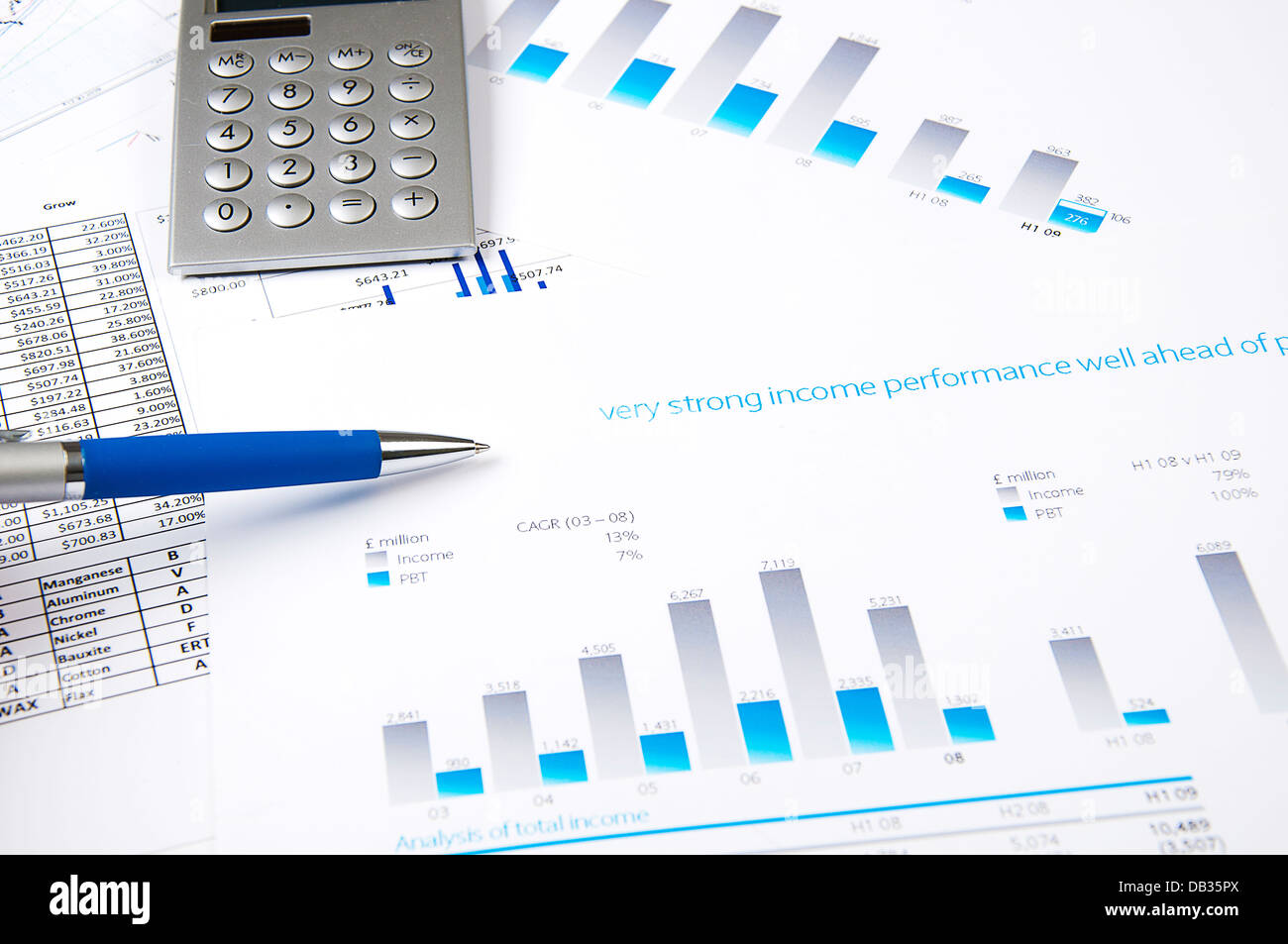 charts, documents, blueprint Stock Photo - Alamy