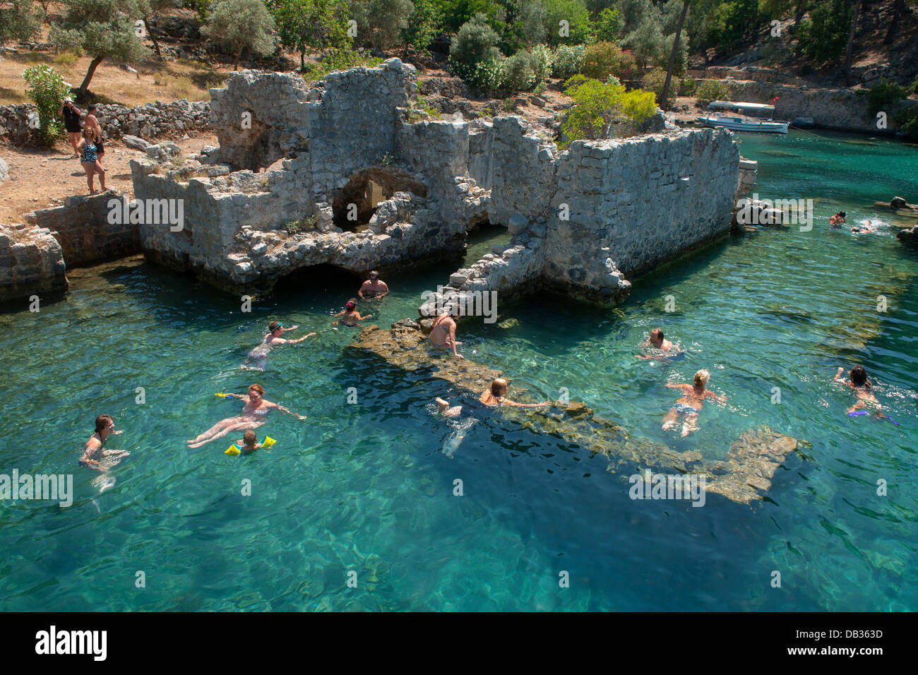 Türkei, Provinz Mugla, Göcek, "Kleopatra´s Bad" in der Hamam Bucht ...